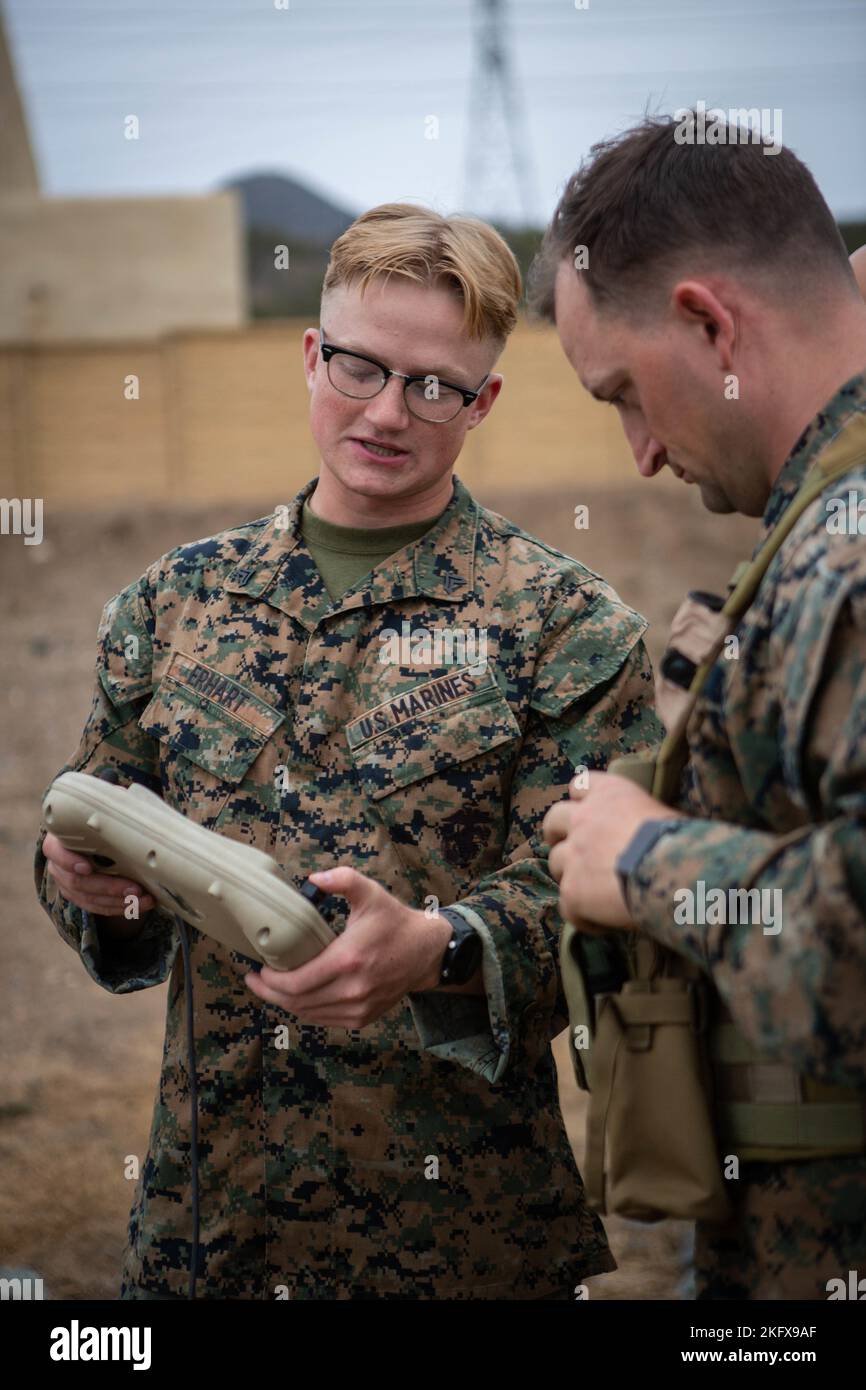 U.S. Marine Corps unmanned aircraft systems operators with 1st Air ...