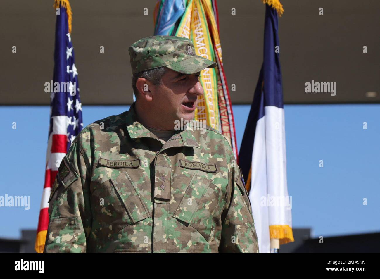 Maj. General Iulian Berdilă, the Chief of the Romanian Land Forces ...