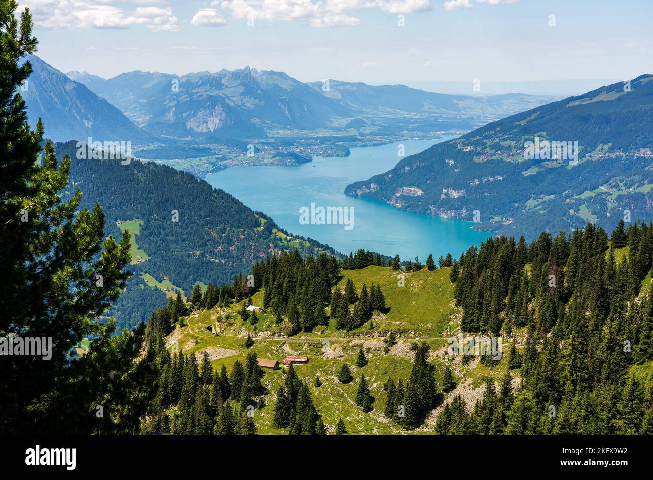 Panoramic view of Lake Thun in Switzerland Stock Photo - Alamy
