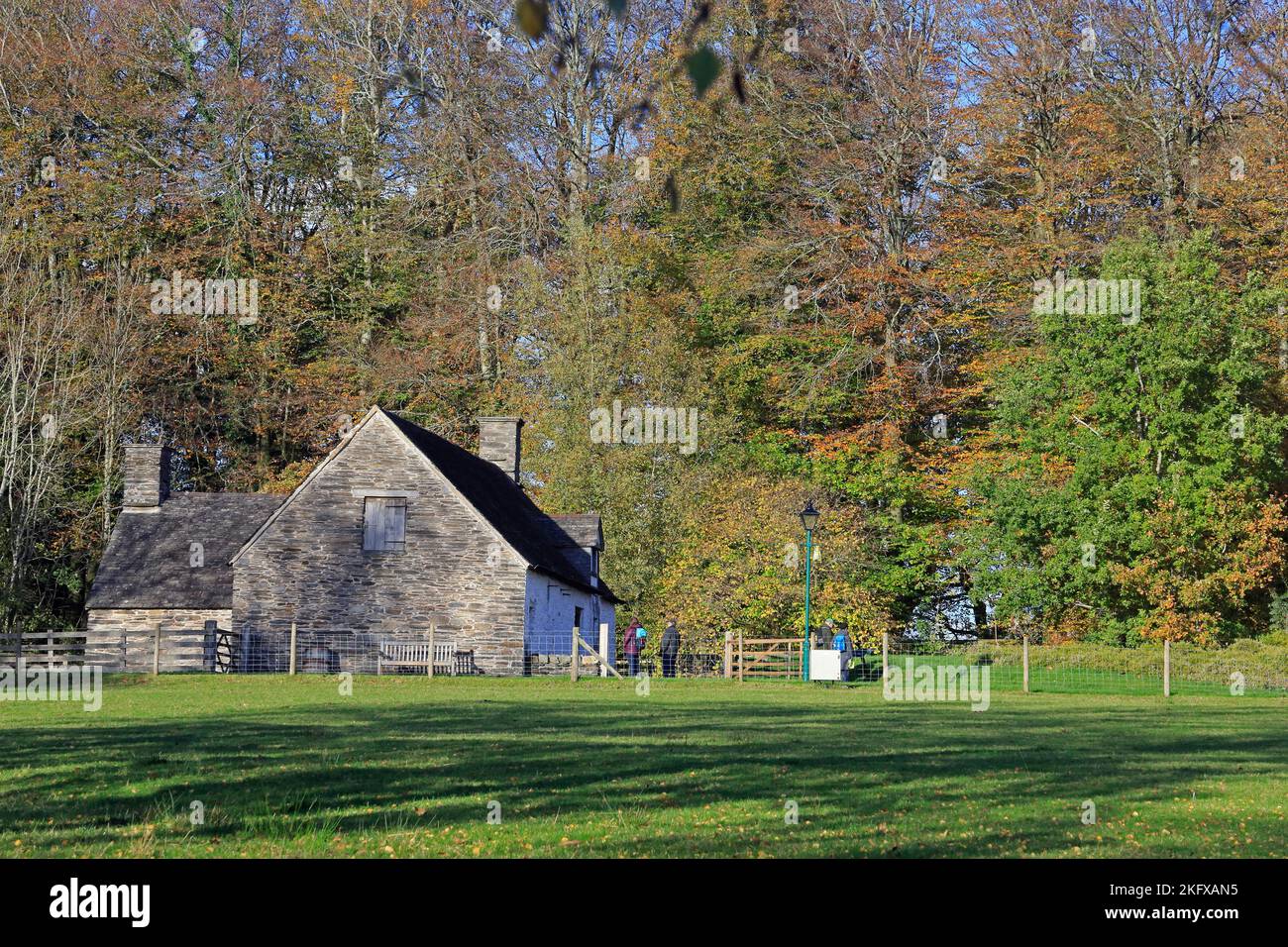 Cilewent Farmhouse, side view, St Fagans National Museum of Histor ...
