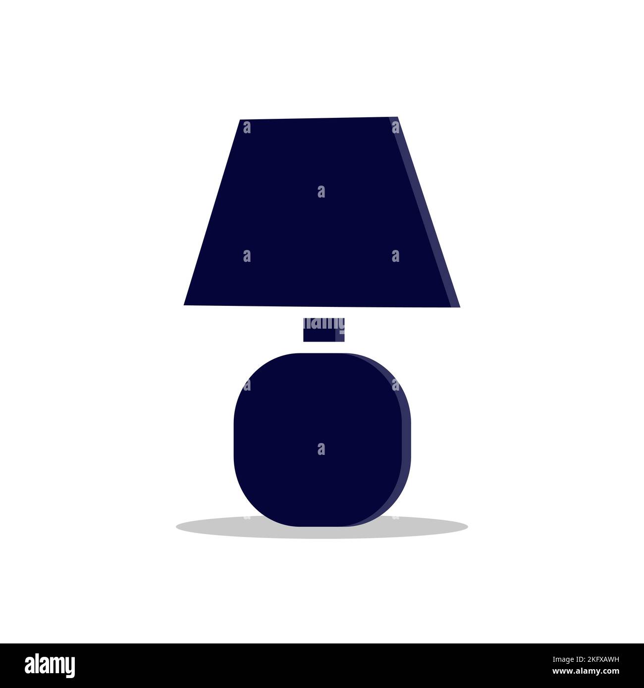 Furniture chandelier, floor and table lamp in flat cartoon style. A set ...