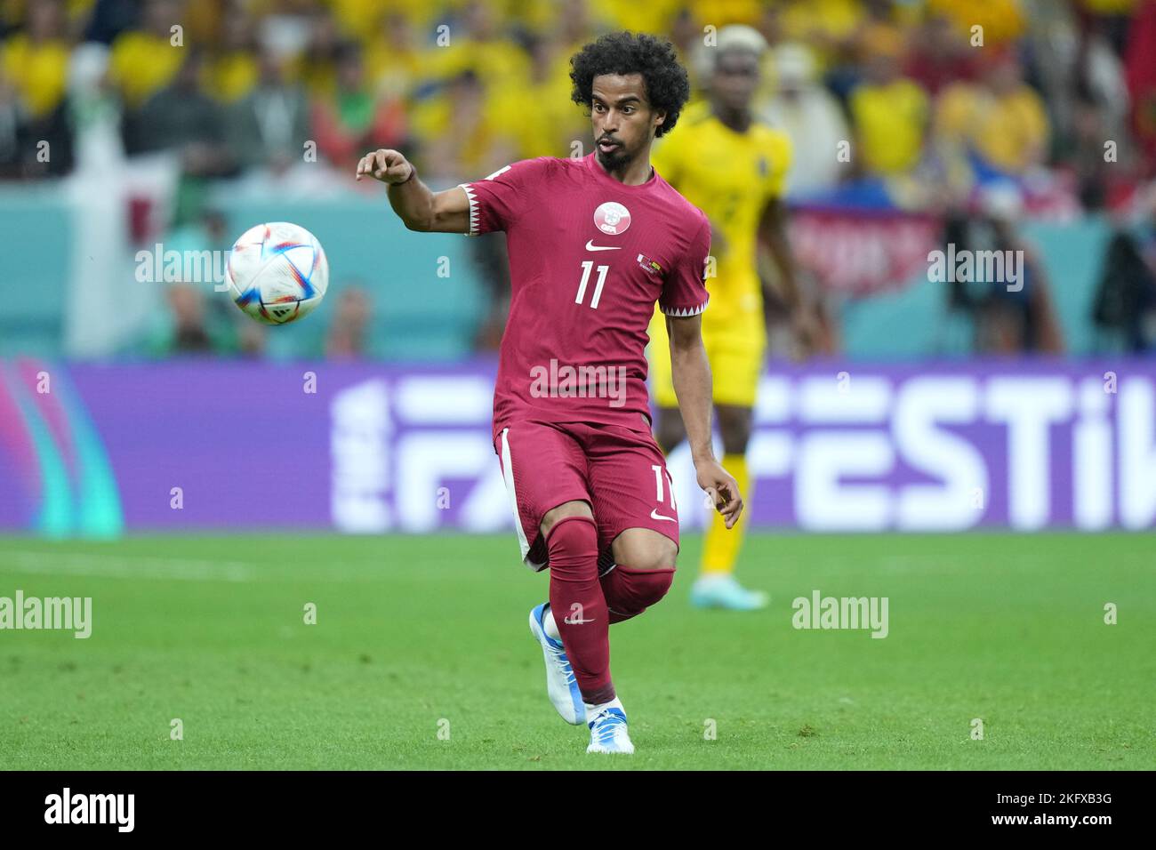 Afif Akram of Qatar during the, Qatar. , . in Al Khor, Qatar. (Photo by ...