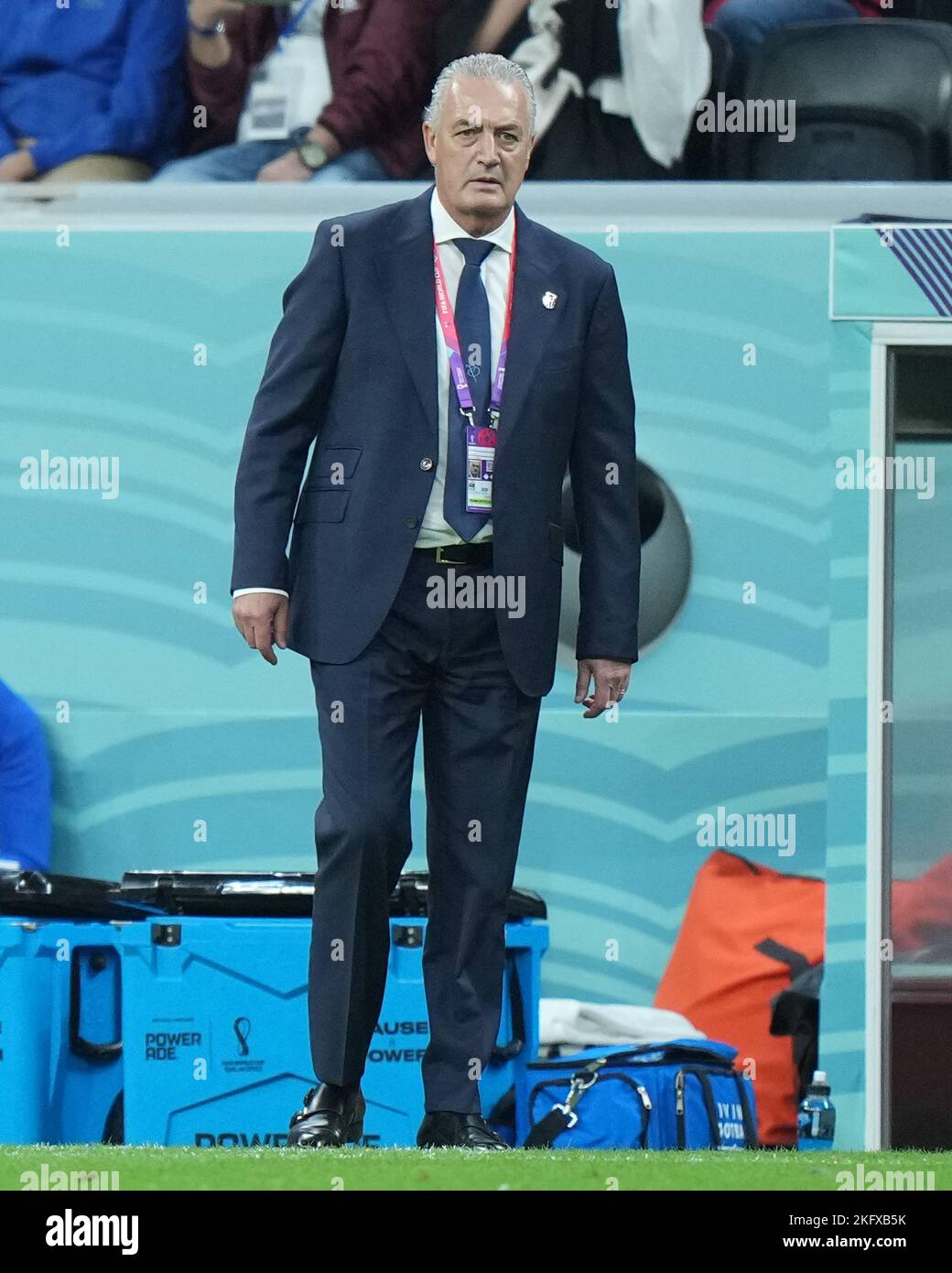 Ecuador head coach Gustavo Alfaro during the Qatar 2022 World Cup match ...
