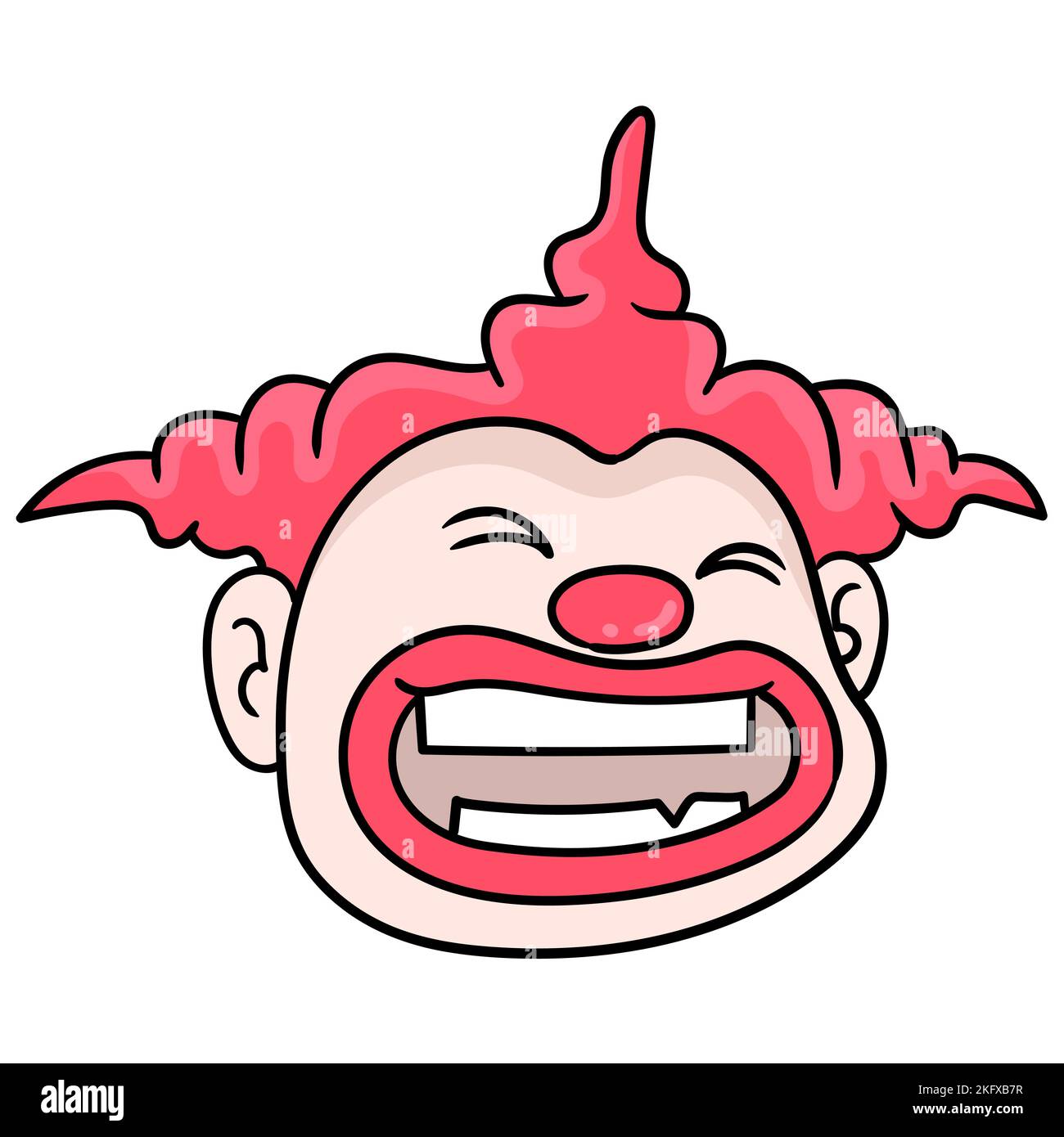 An editable vector of a laughing clown Stock Vector Image & Art - Alamy