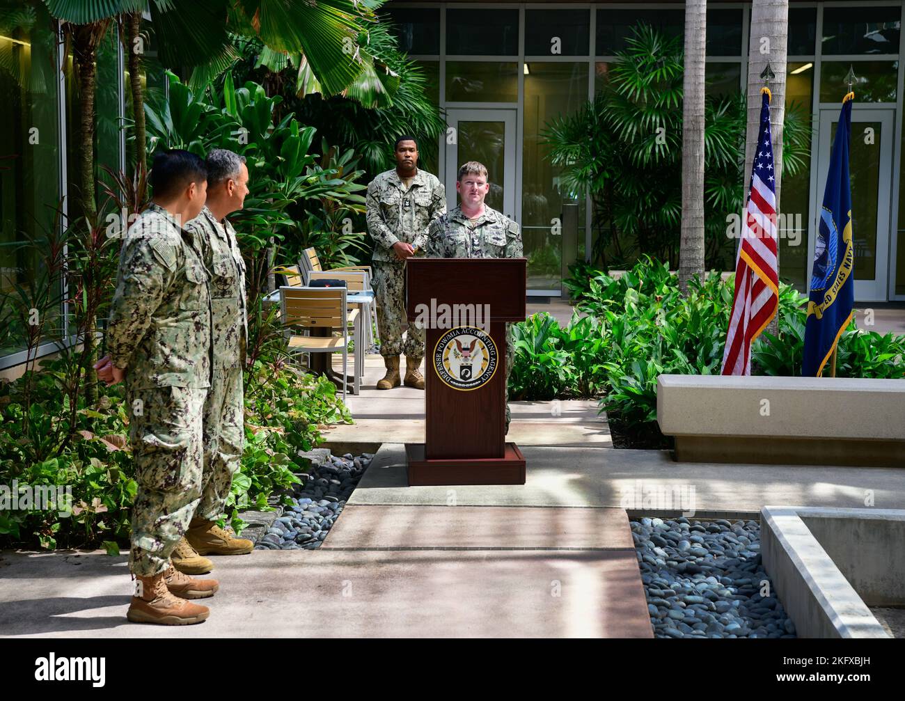 Sailors attached to the Defense POW/MIA Accounting Agency participate ...