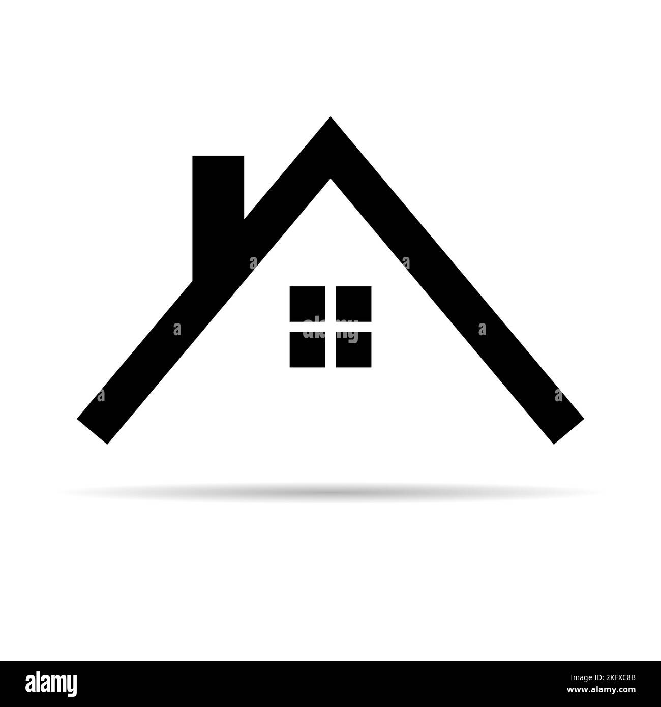 Roofs house silhouette icon, city concept template panorama, landscape ...