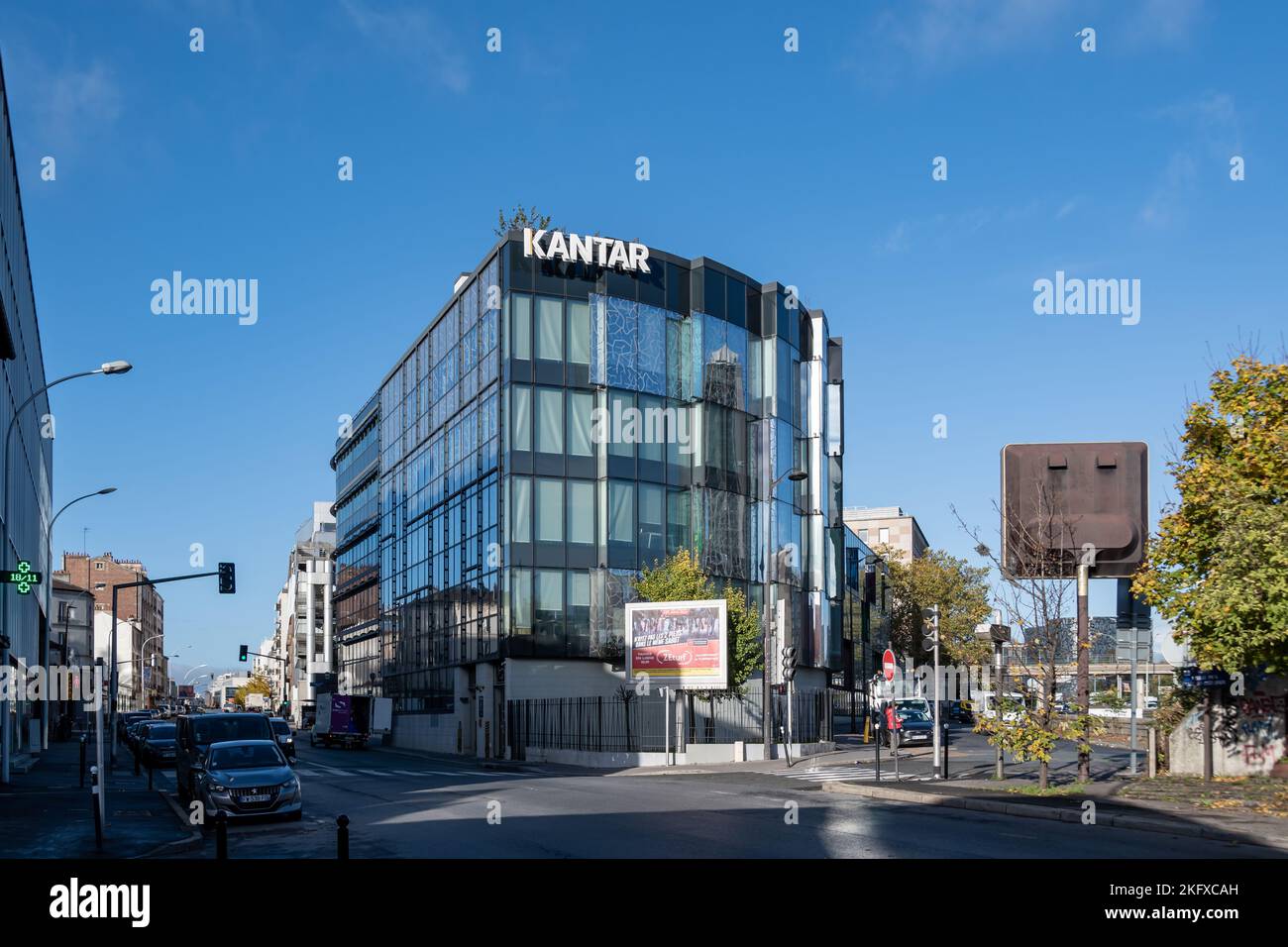 Exterior view of a Kantar building in Paris, France. The Kantar Group ...