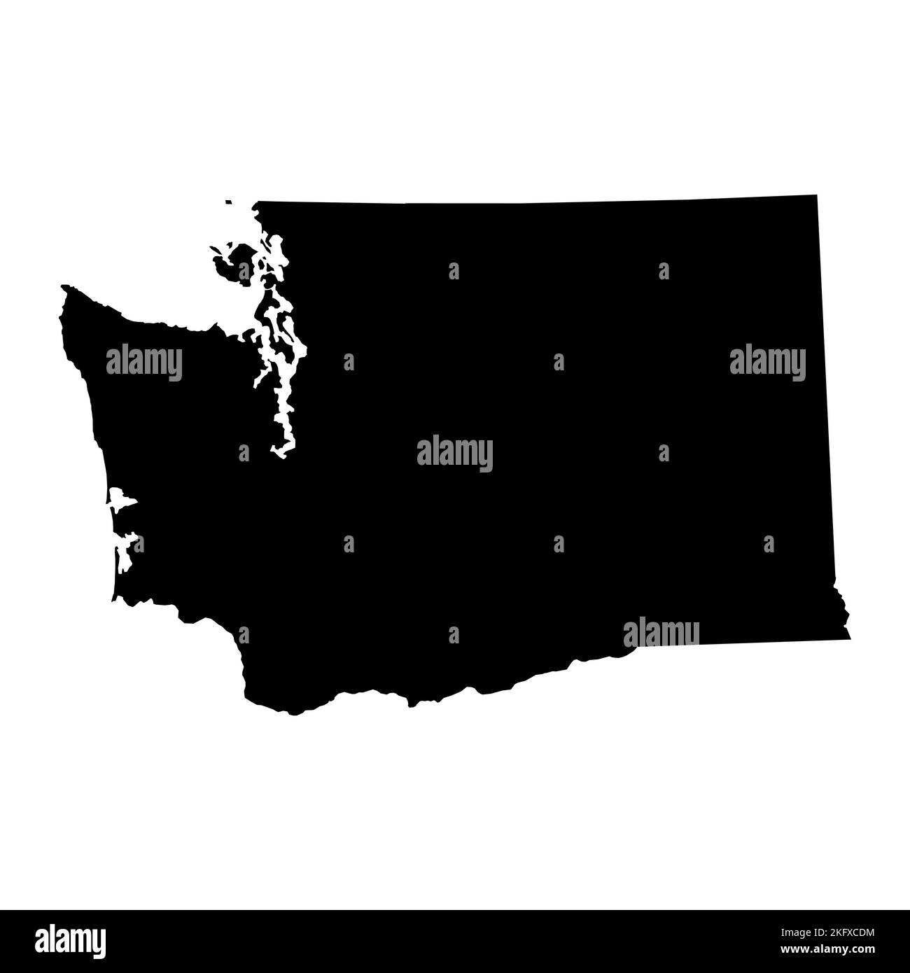Washington map shape, united states of america. Flat concept icon ...