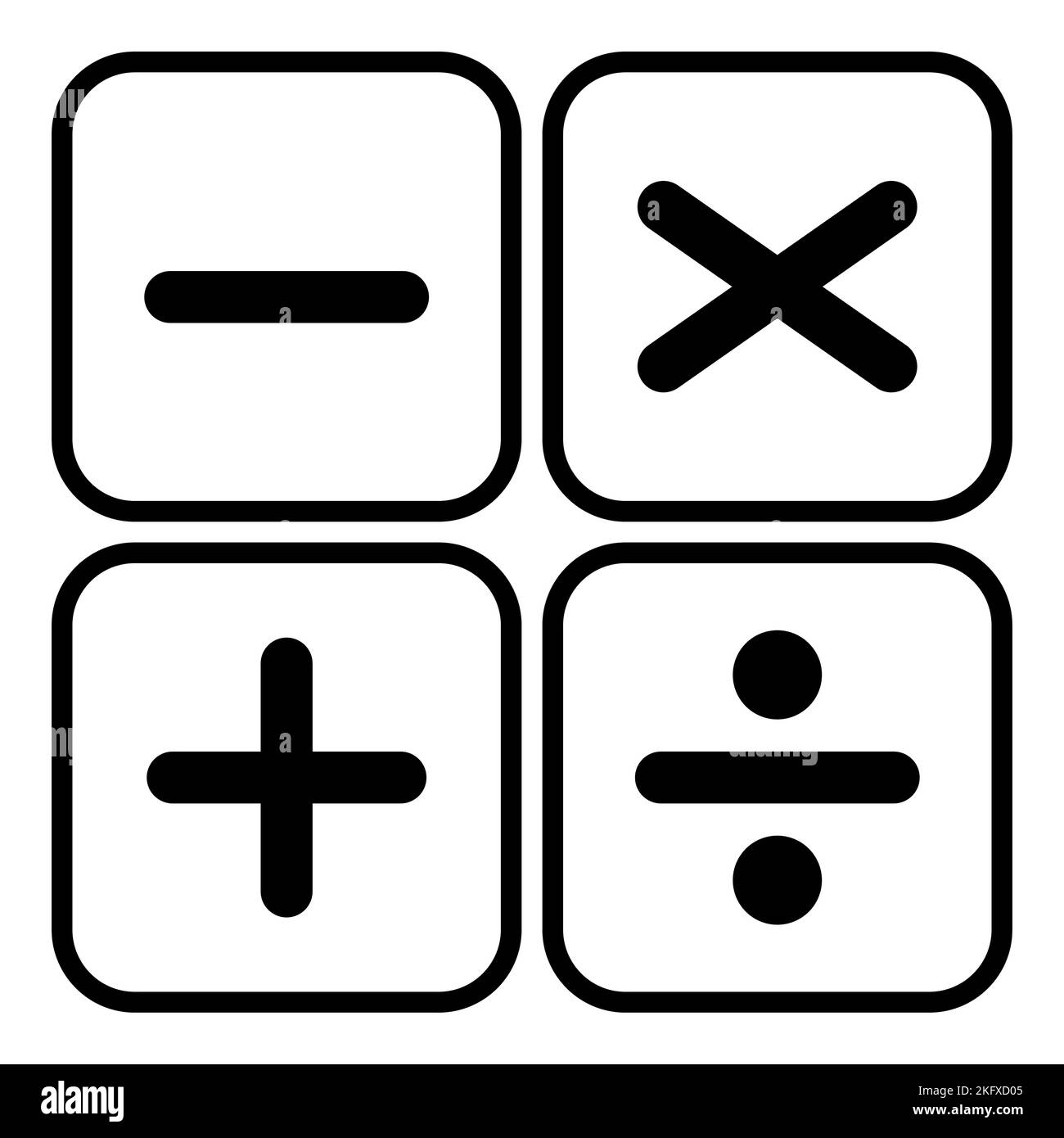 Plus, minus, multiply and devide to mathematics symbol, education maths ...