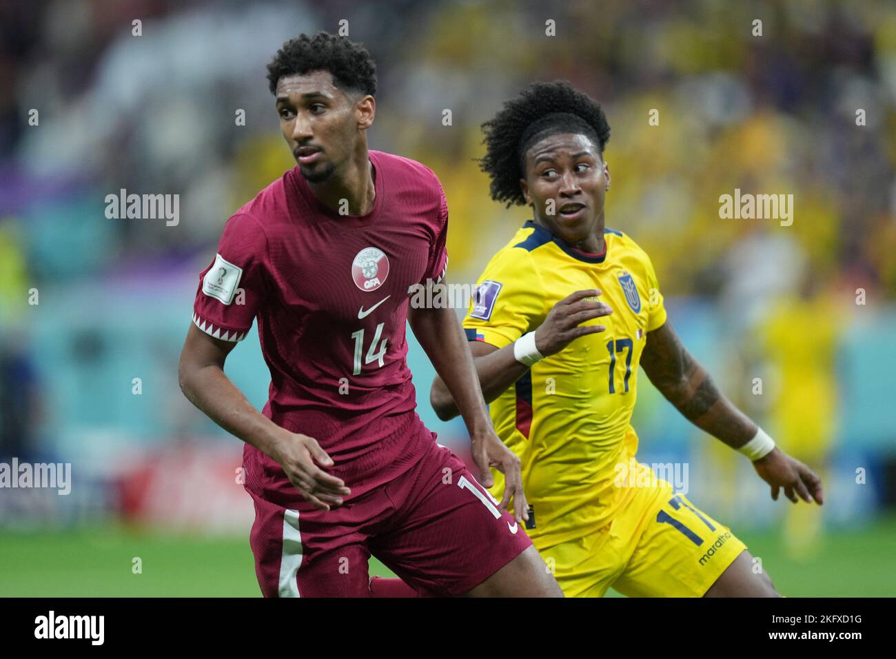 Ahmed Homam of Qatar during the Qatar 2022 World Cup match, group A ...