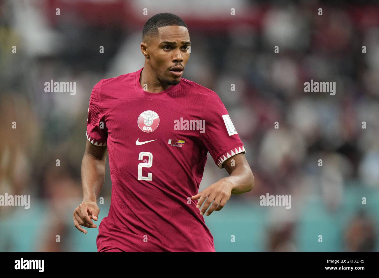 Pedro Miguel of Qatar during the Qatar 2022 World Cup match, group A ...