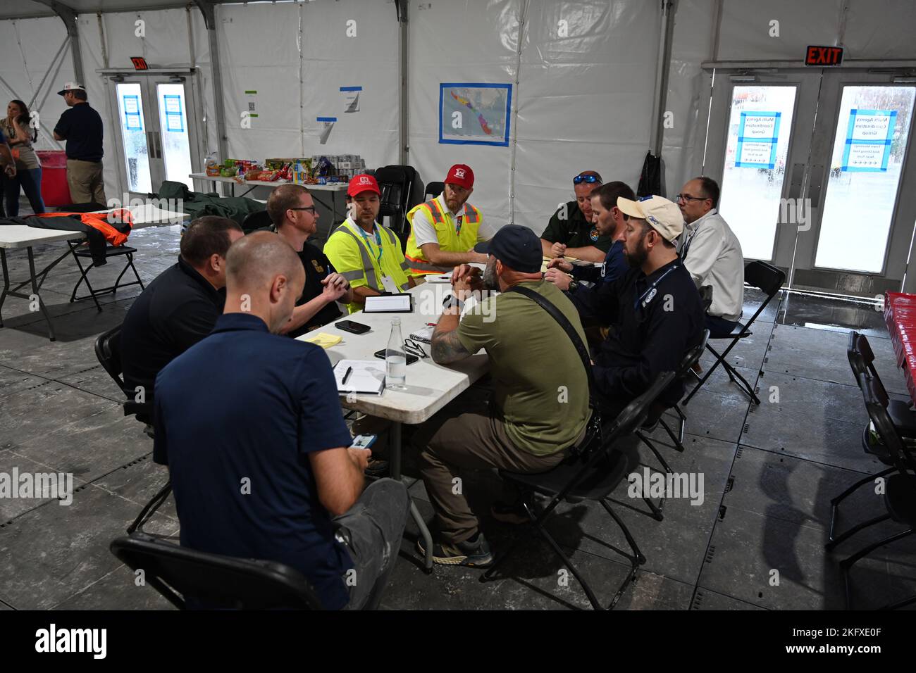 Federal, state and local emergency management officials coordinate ...
