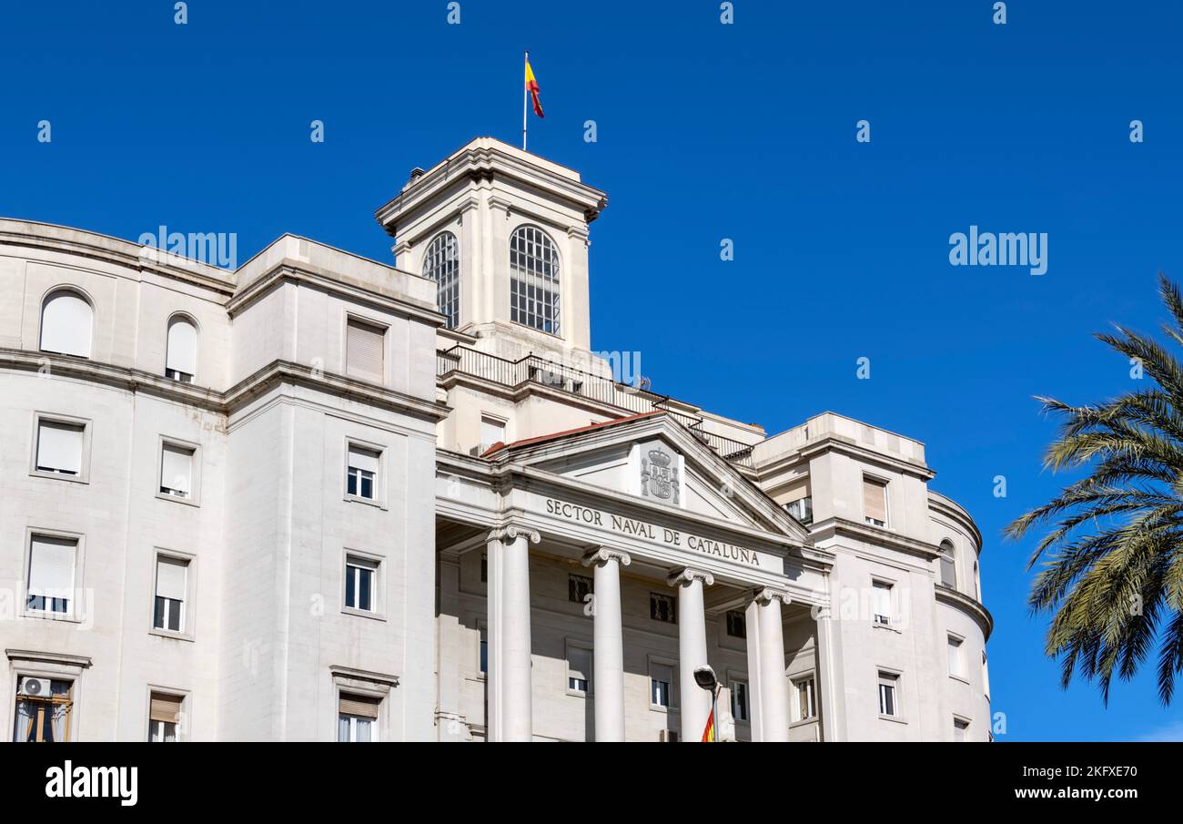 Spanish Navy Headquarters Government Building, Barcelona, also known as ...