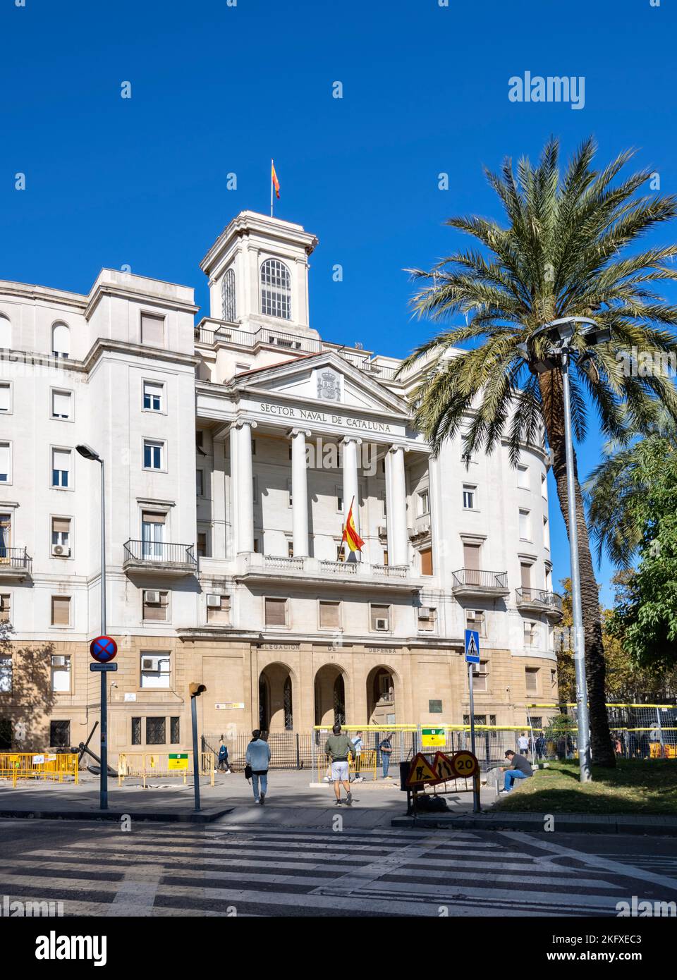 Spanish Navy Headquarters Government Building, Barcelona, also known as ...