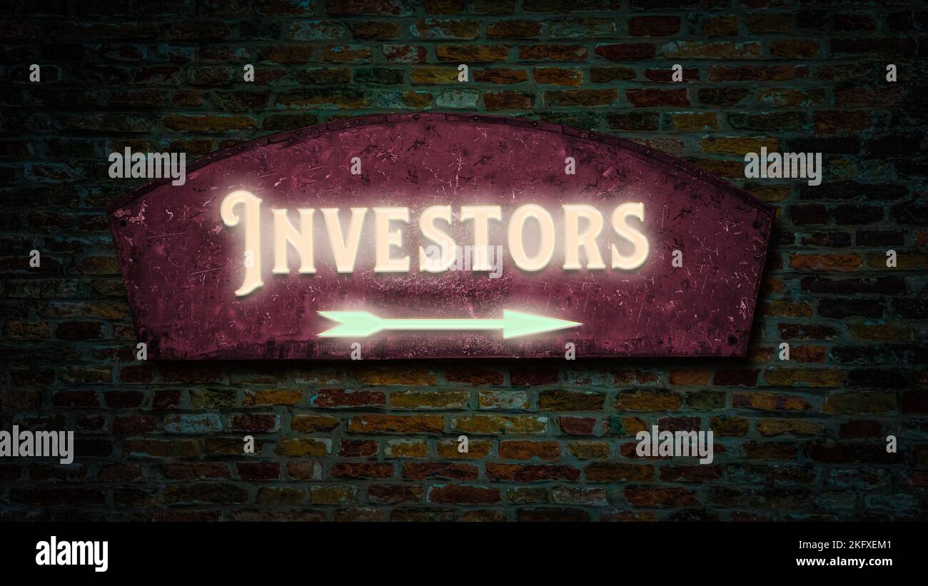Street Sign the Direction Way to Investors Stock Photo - Alamy