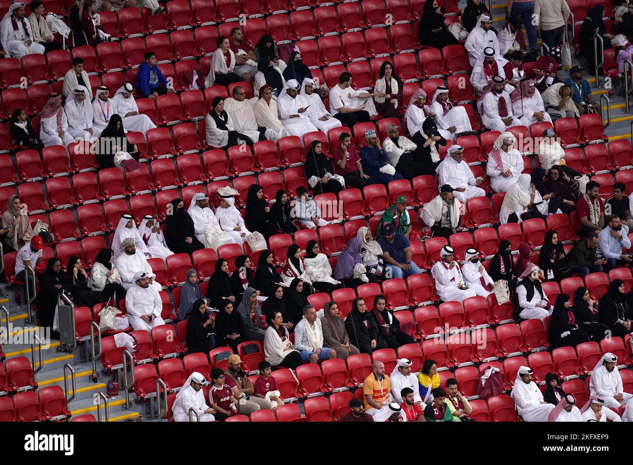 Empty seats in the second half during the FIFA World Cup Group A match ...