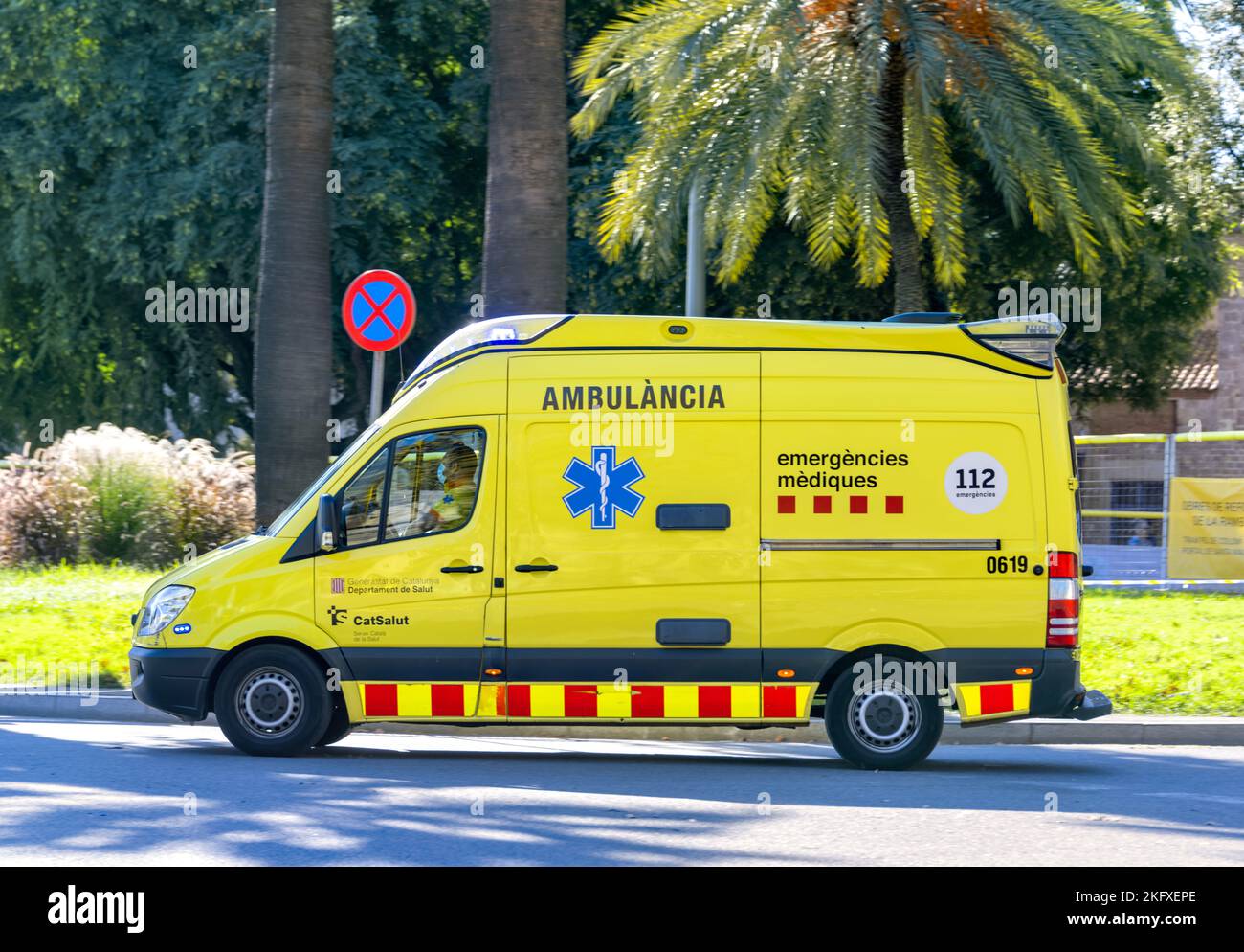 Barcelona, Spain - ambulance Stock Photo - Alamy