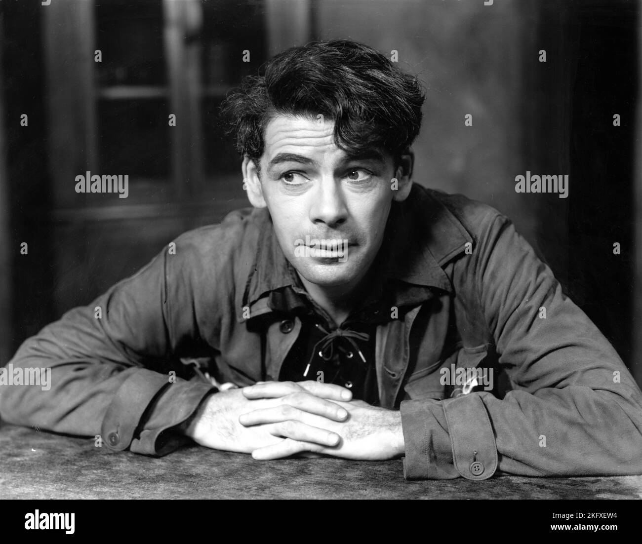 PAUL MUNI Portrait as King McCloud in the original play KEY LARGO ...