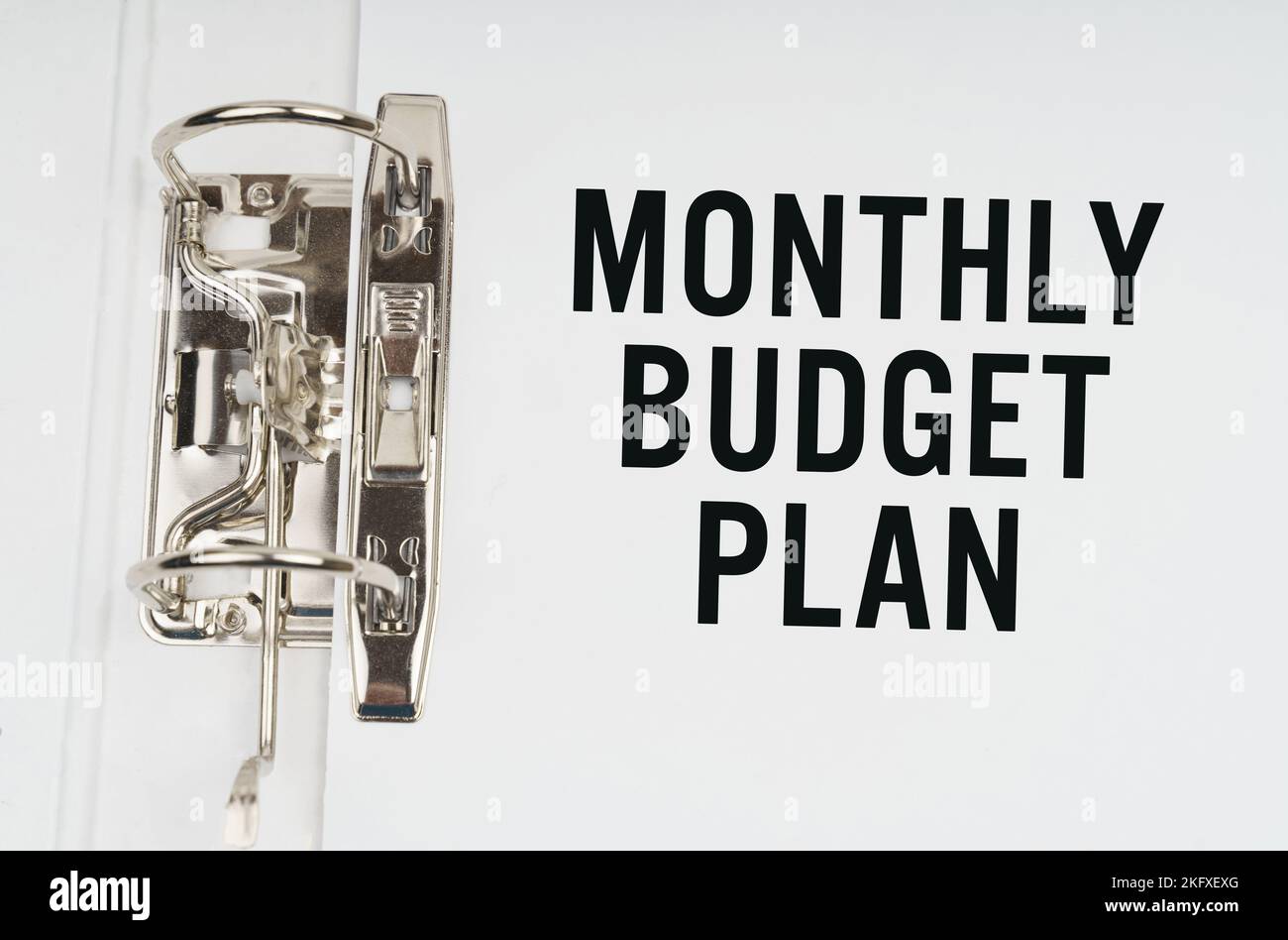 Finance and economics concept. In the folder under a paper clip there ...