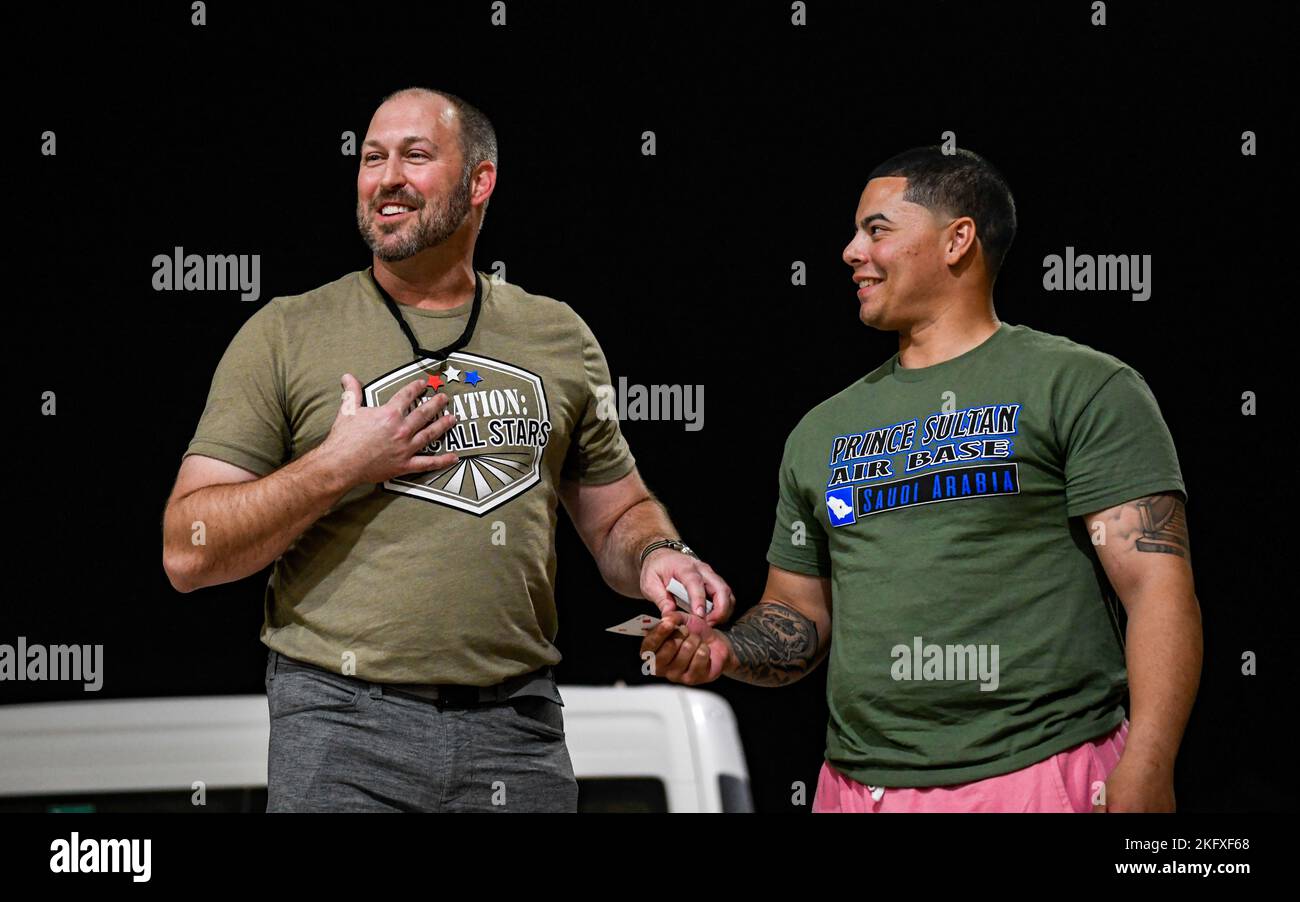 Jason Michaels, a magician with Operation Magic All Stars, performs a ...
