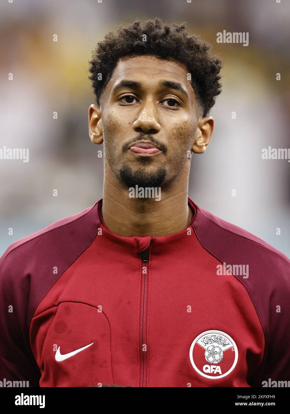 AL KHOR - Homam Elamin of Qatar during the FIFA World Cup Qatar 2022 ...