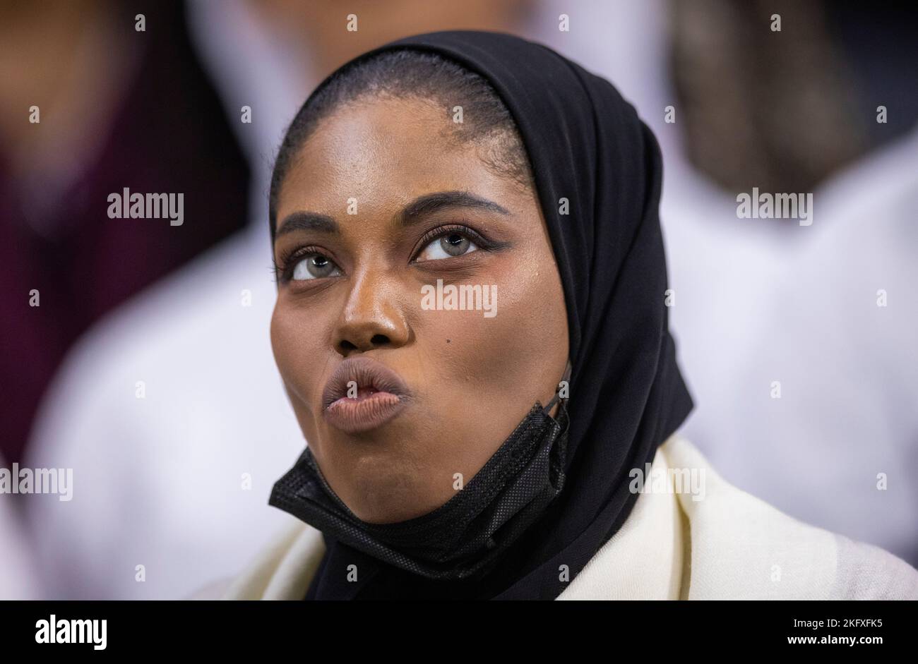 Doha, Qatar. 20th Nov, 2022. Qatar Fan Qatar - Ecuador World Cup 2022 ...