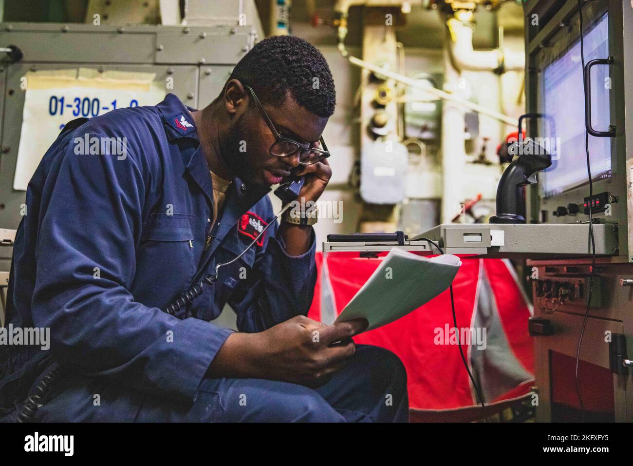 Fire Controlman 2nd Class Illie McIntosh, assigned to the Arleigh Burke ...