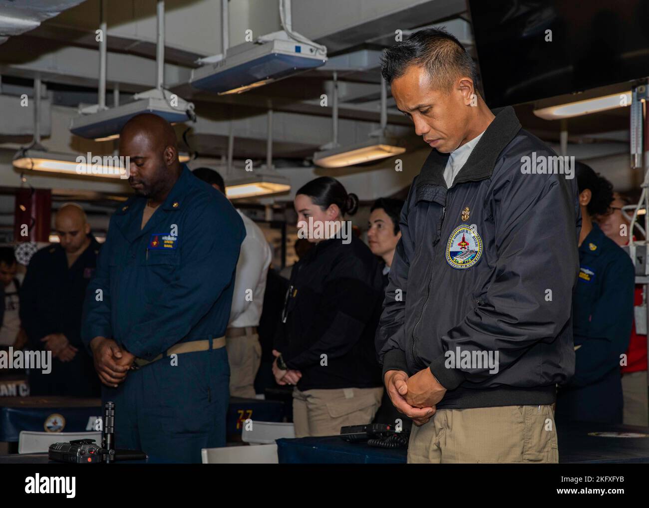 221014-N-MW880-1040 ADRIATIC SEA (Oct. 14, 2022) Sailors aboard the ...