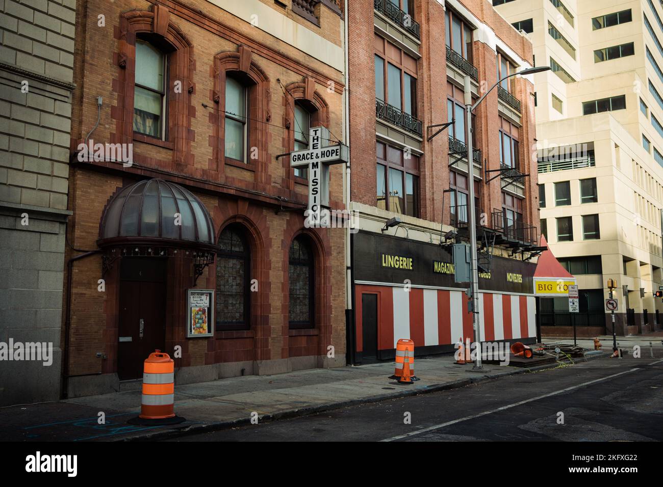 Grace & Hope Mission vintage sign, Baltimore, Maryland Stock Photo - Alamy