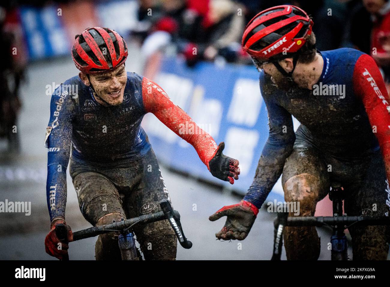 Belgian Thibau Nys and Dutch Joris Nieuwenhuis pictured in action ...