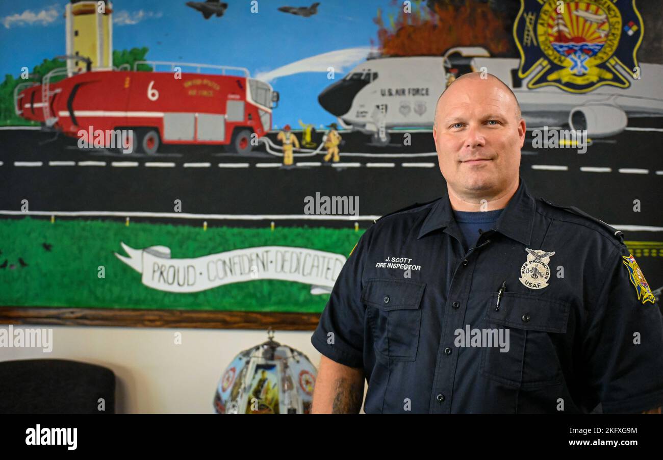 Jay Scott, a fire inspector assigned to the 6th Civil engineering ...