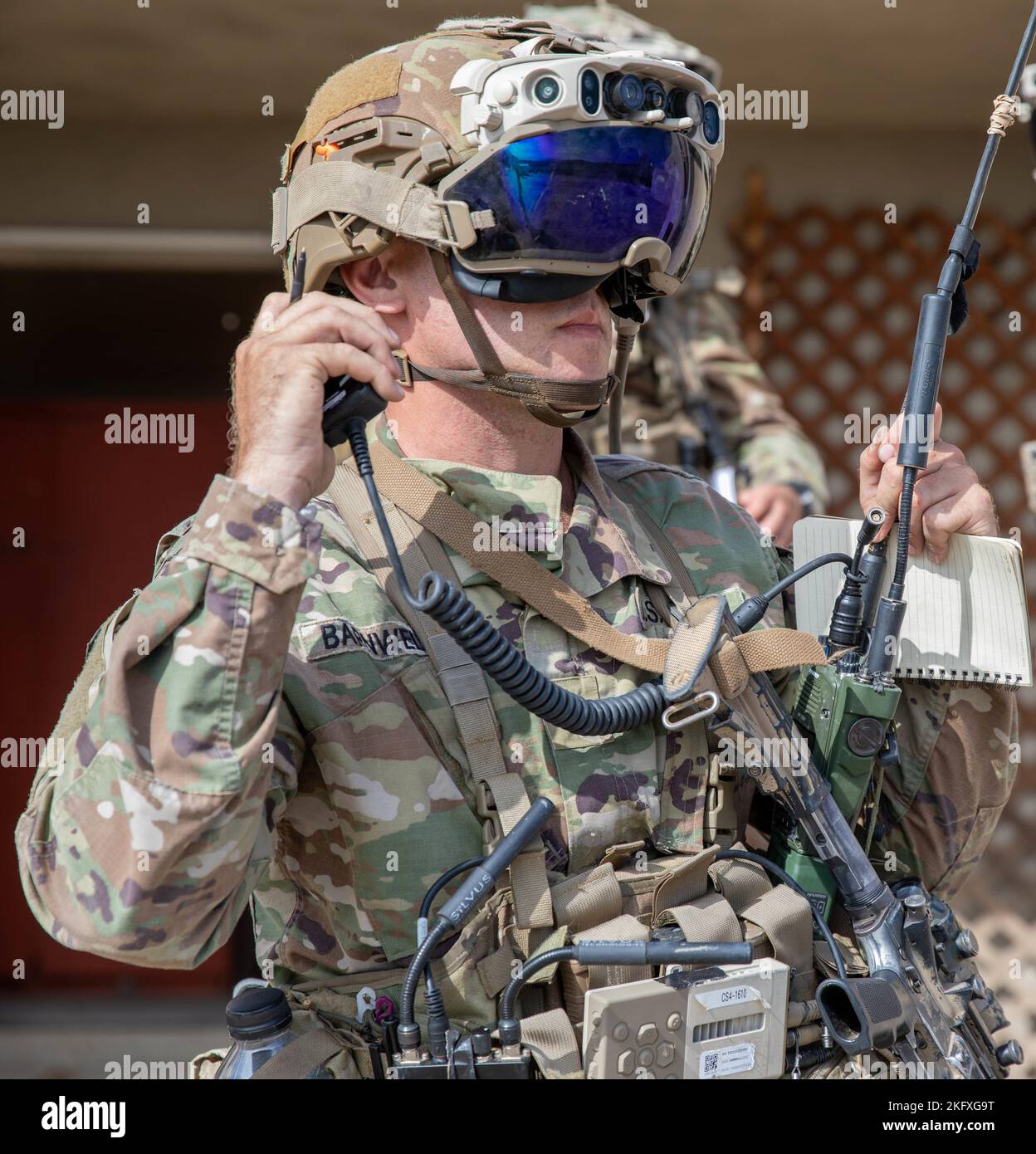 U.S. Army 1st Lt. Matthew Barnwell assigned to Charlie Troop, 3rd ...