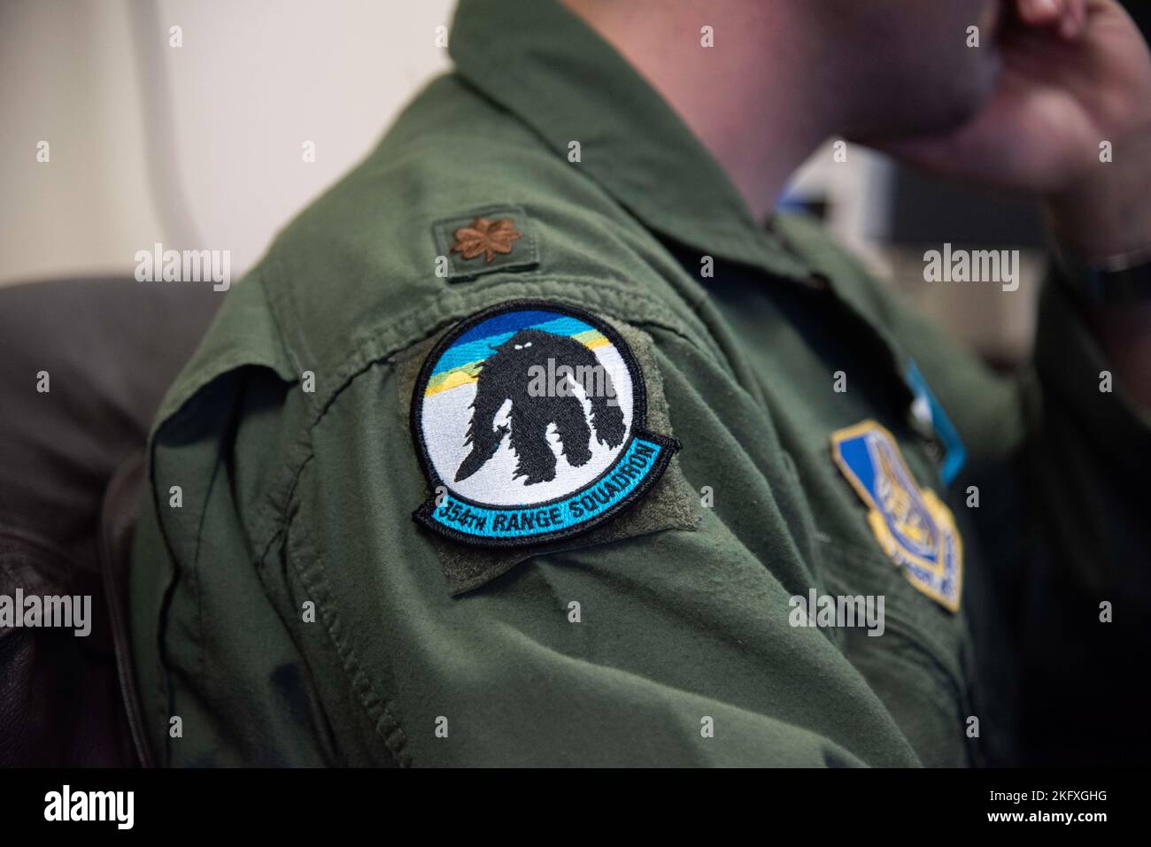 U.S. Air Force Maj. Kyle Allen, 354th Range Squadron (RANS) assistant ...