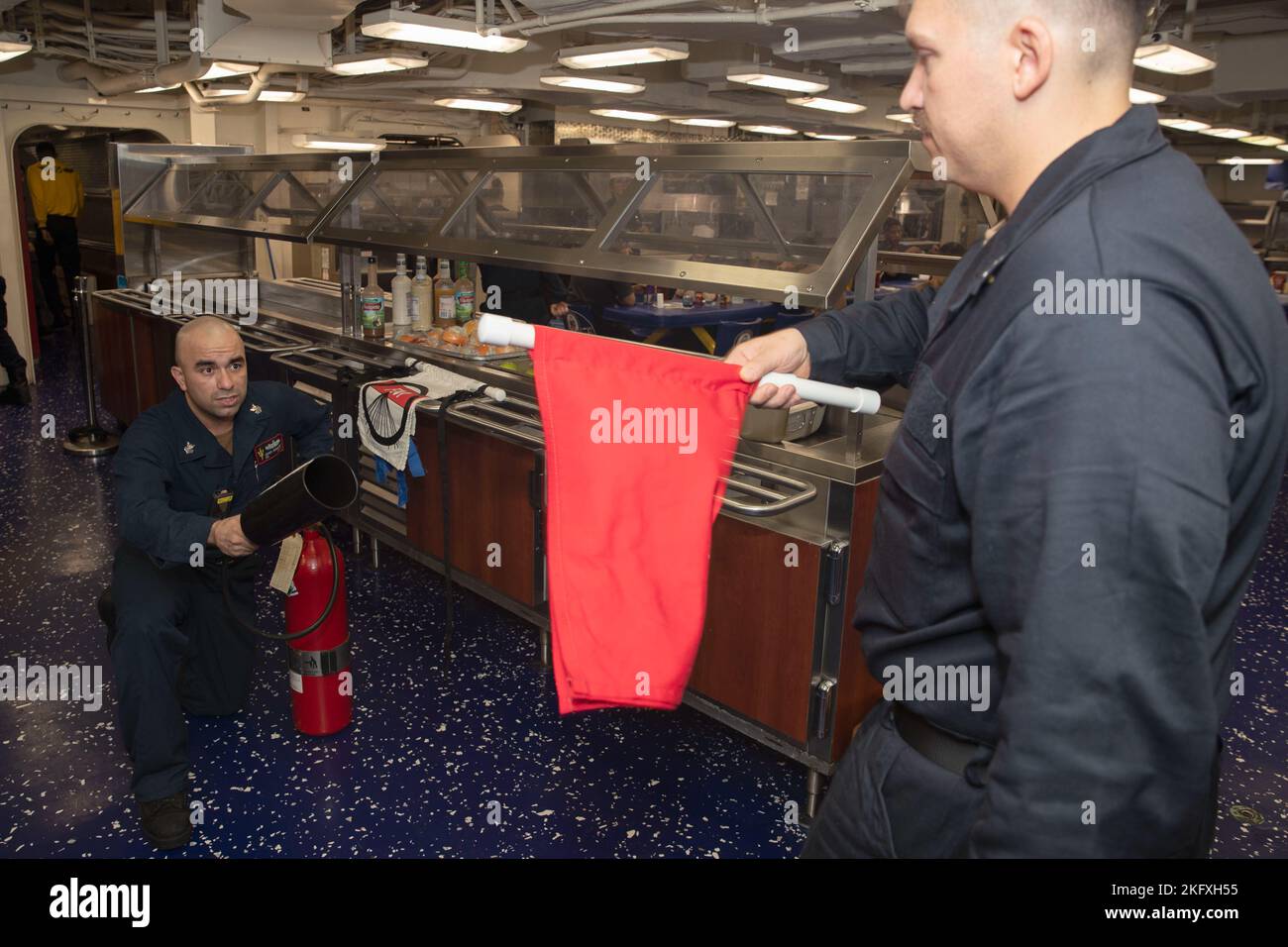 221014-N-XN177-1062 PHILIPPINE SEA (Oct. 14, 2022) – Damage Controlman ...