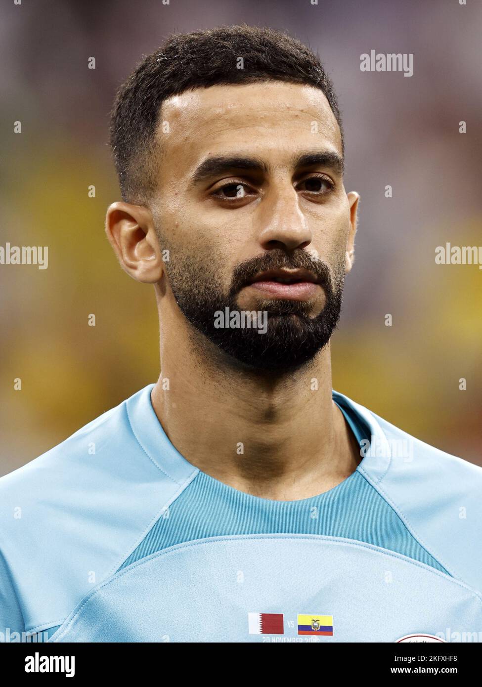 Al Khor Qatar Goalkeeper Saad Al Sheeb During The Fifa World Cup Qatar 2022 Group A Match