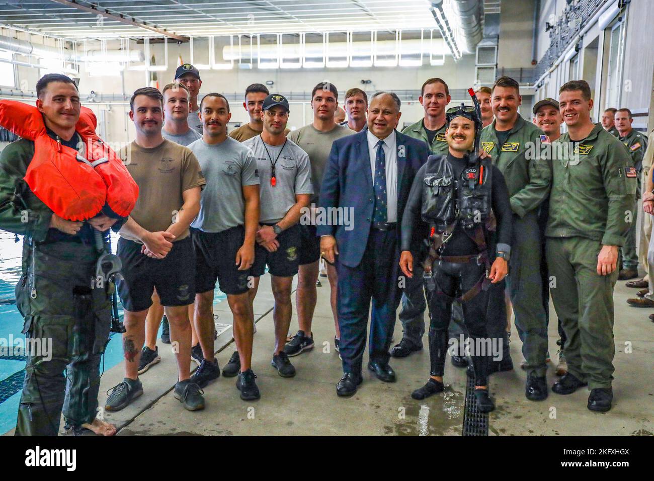 Secretary of the Navy Carlos Del Toro poses for a photograph with ...