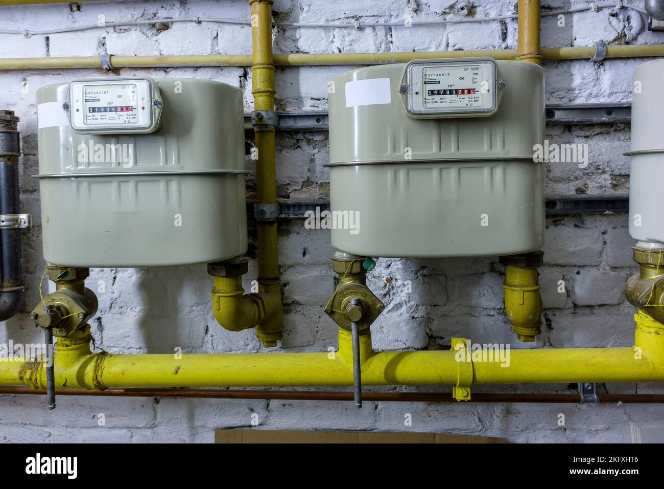 Gas Meter | Compteur de daz Stock Photo - Alamy