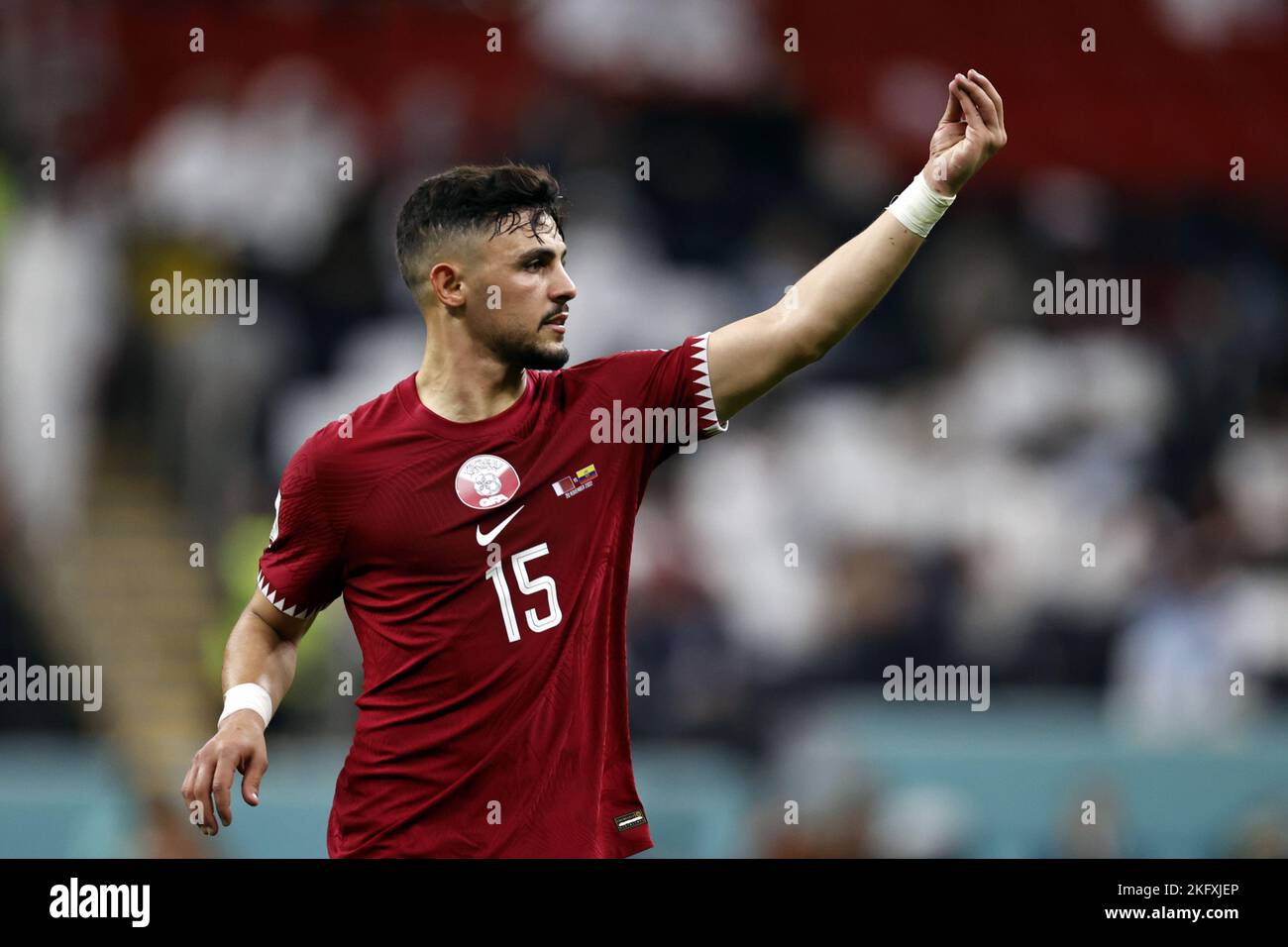 AL KHOR - Bassam Al-Rawi of Qatar during the FIFA World Cup Qatar 2022 ...