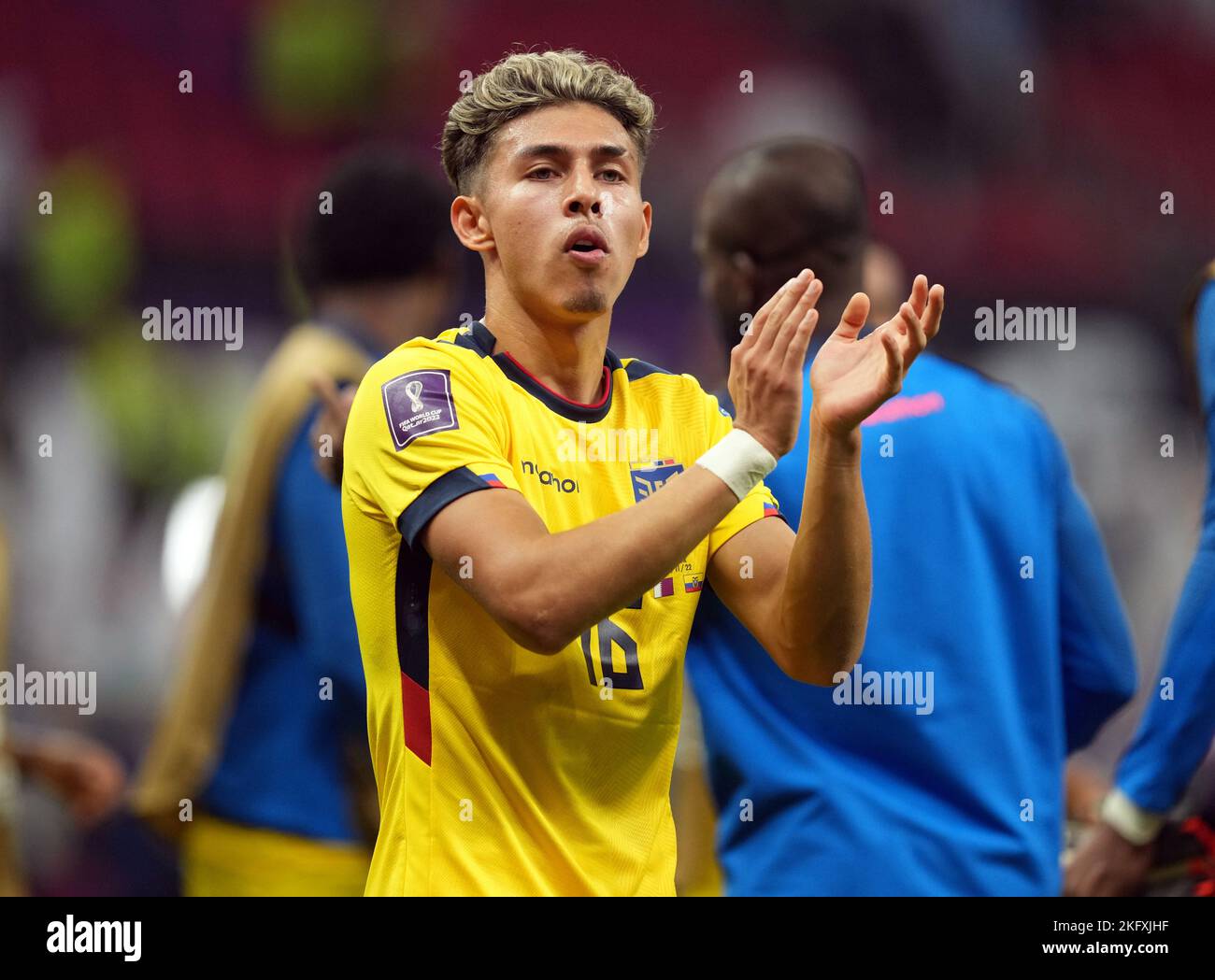 Ecuador's Jeremy Sarmiento following the FIFA World Cup Group A match ...