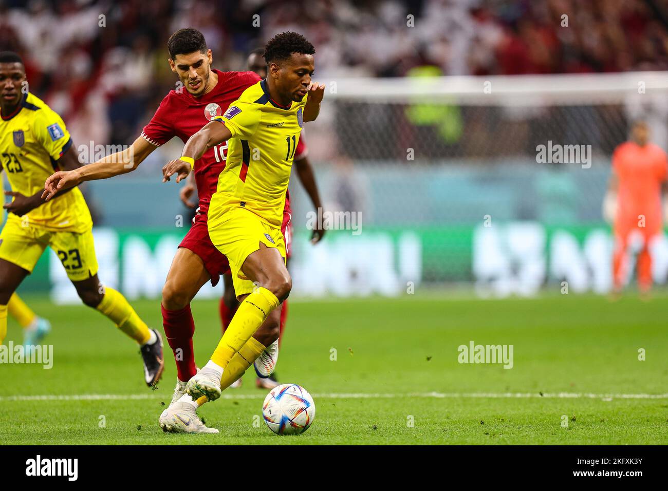 Estrada Michael during the FIFA World Cup Qatar 2022 Group A match between Qatar and Ecuador at ...