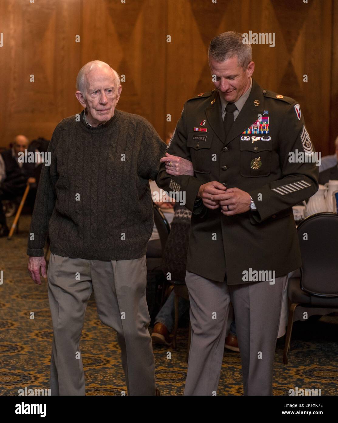 U.S. Army Command Sgt. Major Stephen LaRocque, with Garrison Rheinland ...