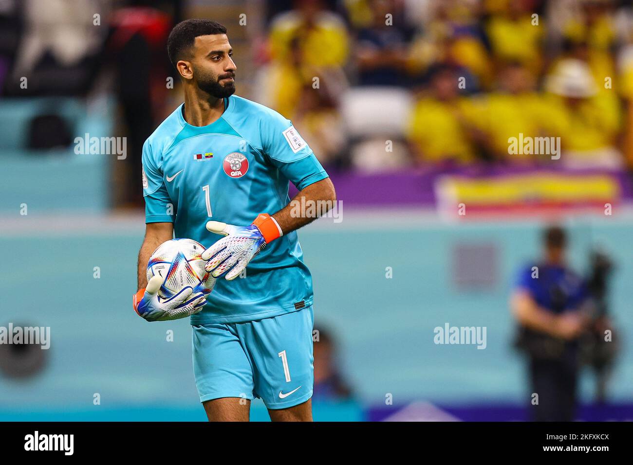 Mohammed Alyami during the FIFA World Cup Qatar 2022 Group A match ...