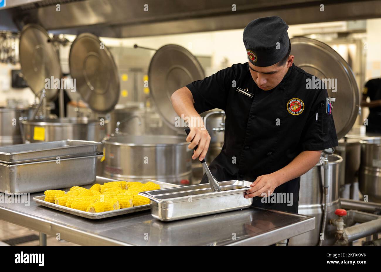U.S. Marine Corps Pfc. Emannuel CastanedaCruz, a food service ...