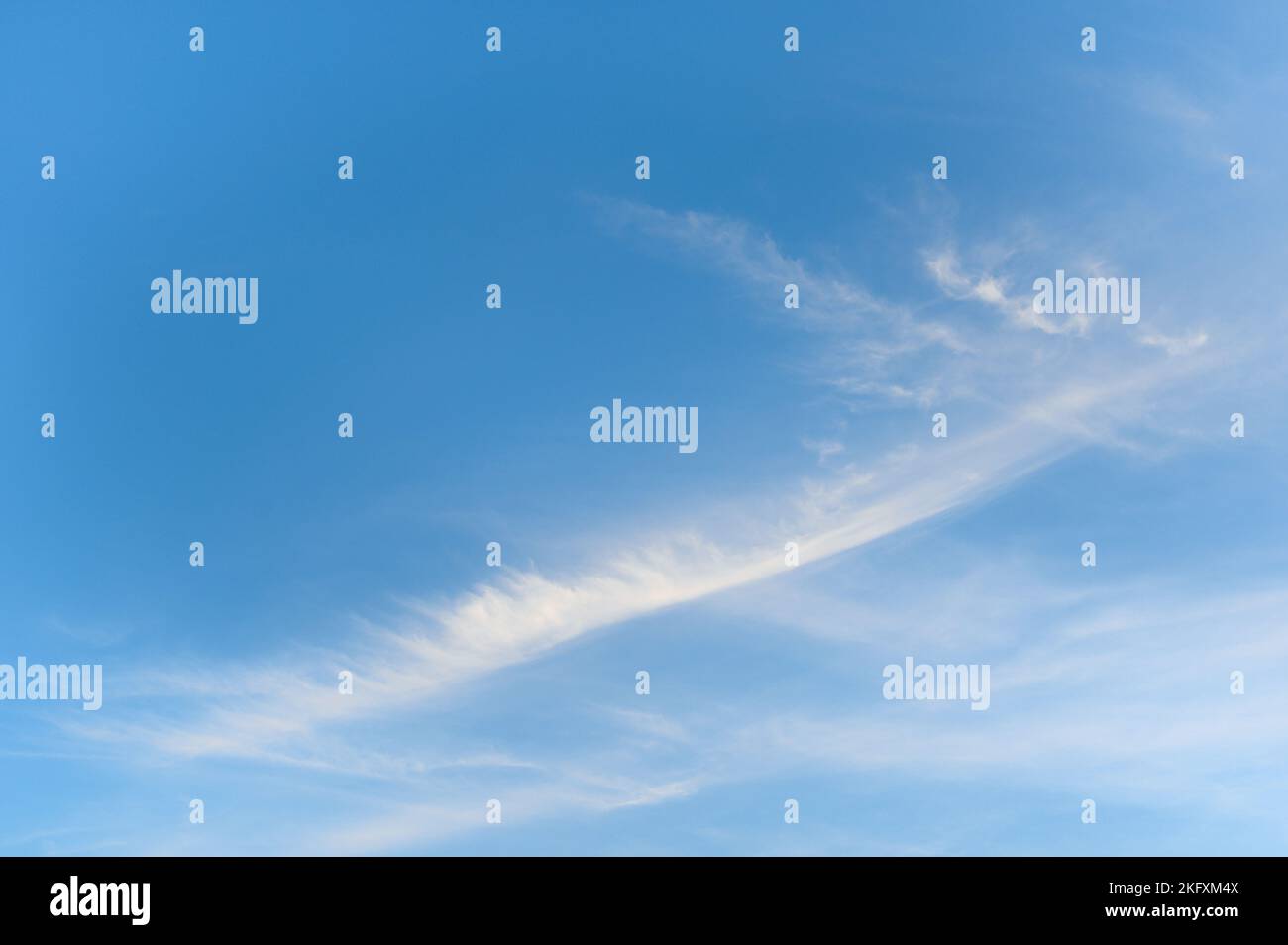 Sky with different types of clouds in layers Stock Photo - Alamy