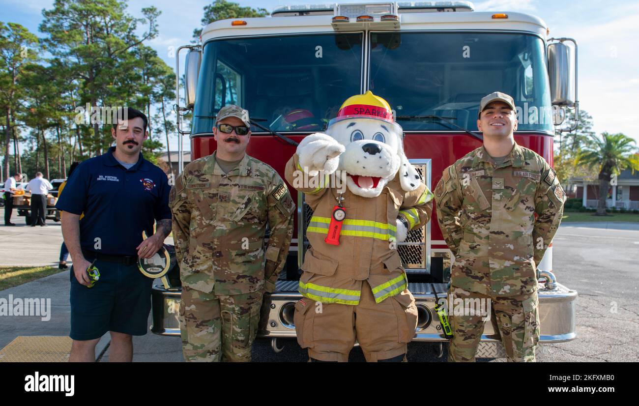 Sparky the fire dog, the official mascot of the National Fire ...