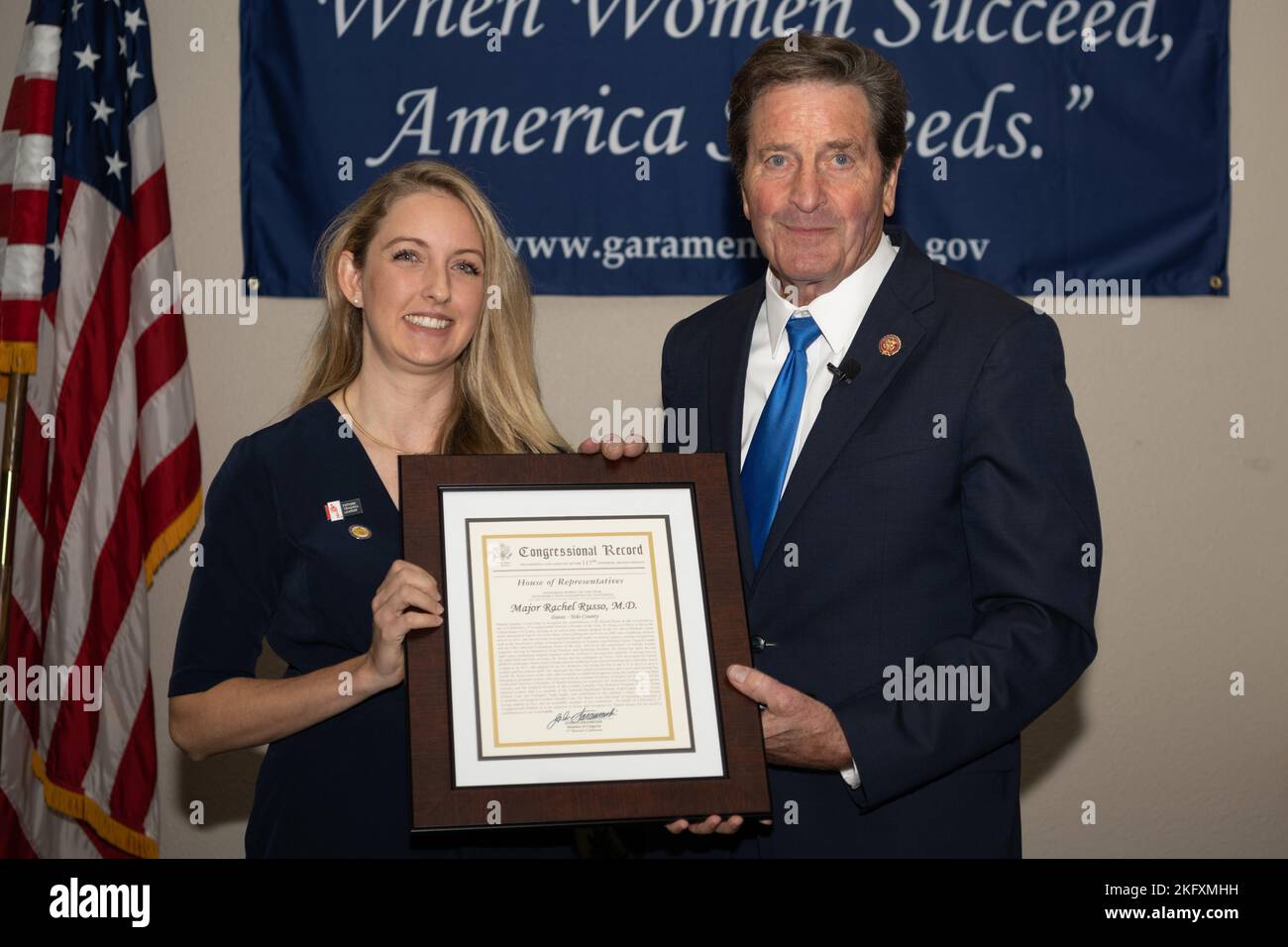 U.S. Air Force Maj. Rachel Russo M.D., left, 60th Medical Group and ...