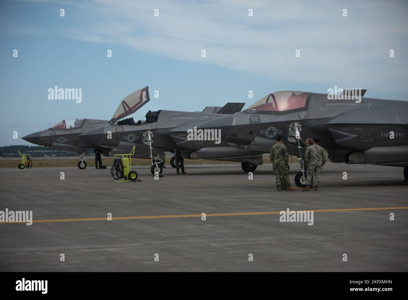 U.S. Marine Corps F-35B Lightning II pilots with Marine Fighter Attack ...