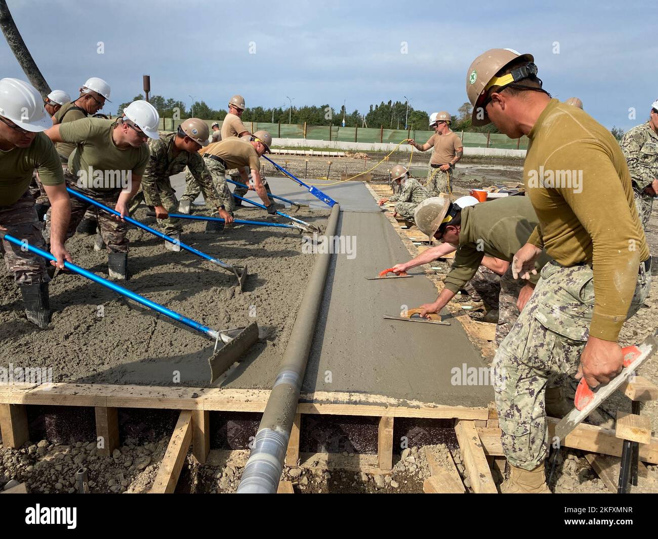 POTI, Georgia (Oct. 13, 2022) Detail Georgia, assigned to Naval Mobile Construction Battalion ...