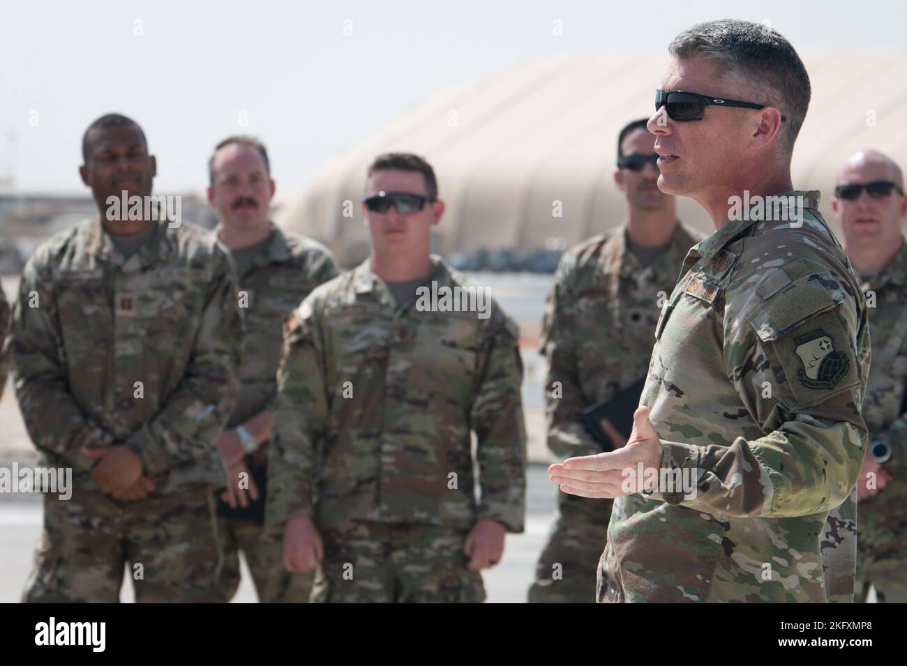 U.S. Air Force Col. George Buch Jr., 386th Air Expeditionary Wing ...