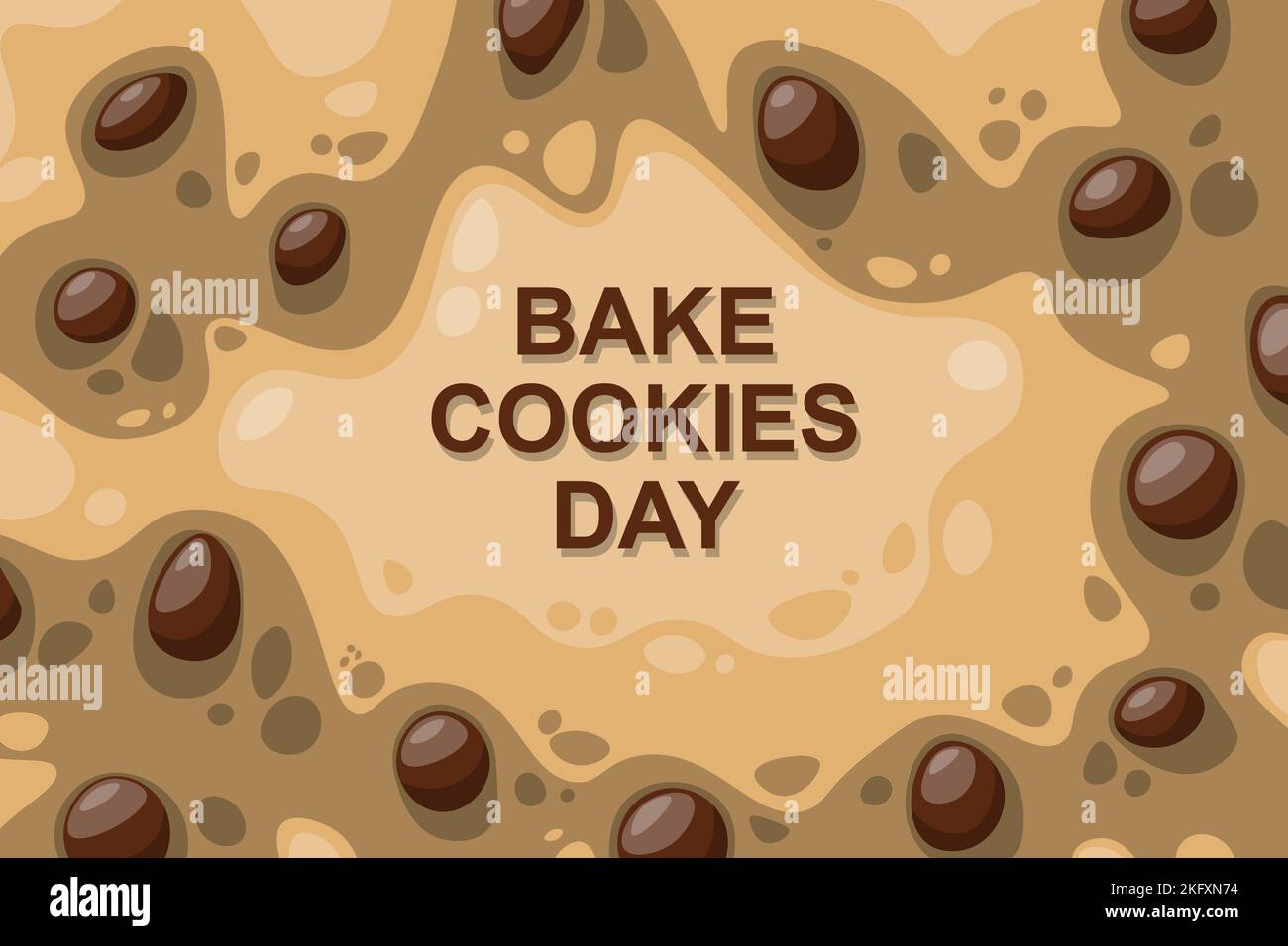 Bake Cookies Day background. Vector design illustration Stock Photo - Alamy